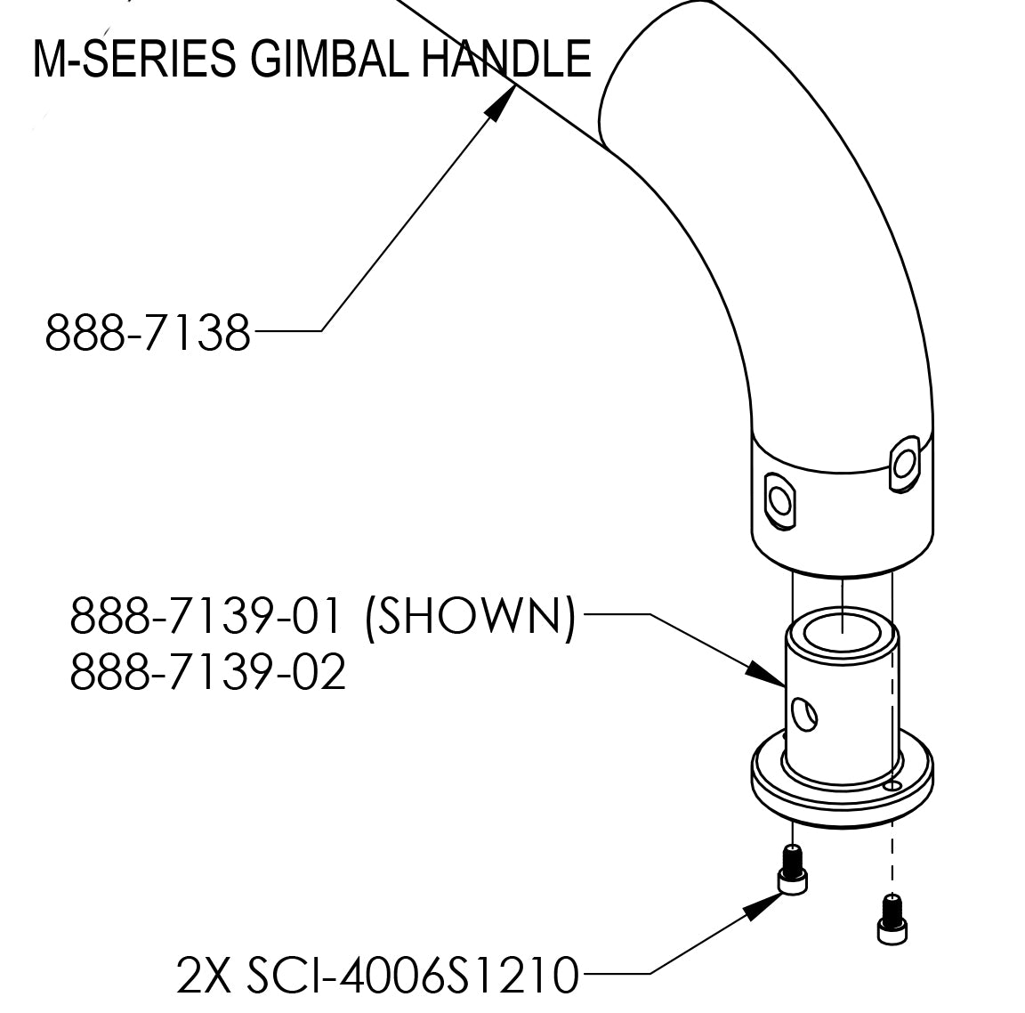 M-SERIES GIMBAL HANDLE INSERT SCREWS – Tiffen International Limited